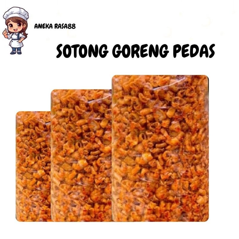 Jual SOTONG GORENG PEDAS /SOTONG GORENG ORIGINAL 500GR | Shopee Indonesia