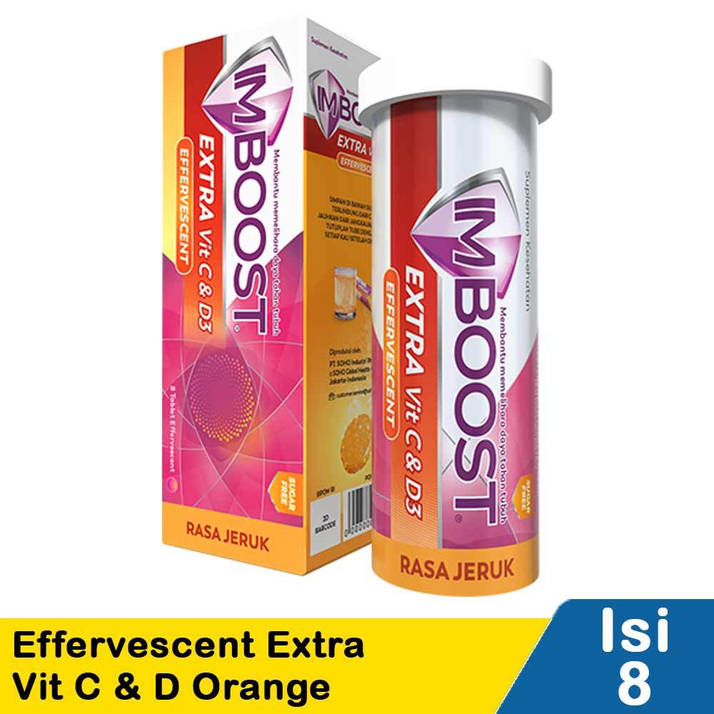 Jual Imboost Suplemen Daya Tahan Tubuh Effervescent Vitamin C & D3 ...