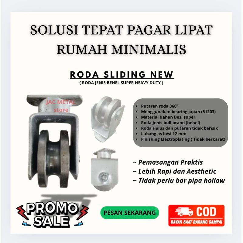 Jual PROMO RODA PAGAR SLIDING TIKUNG BEHEL SUPER HEAVY DUTY NEW ATAU ...