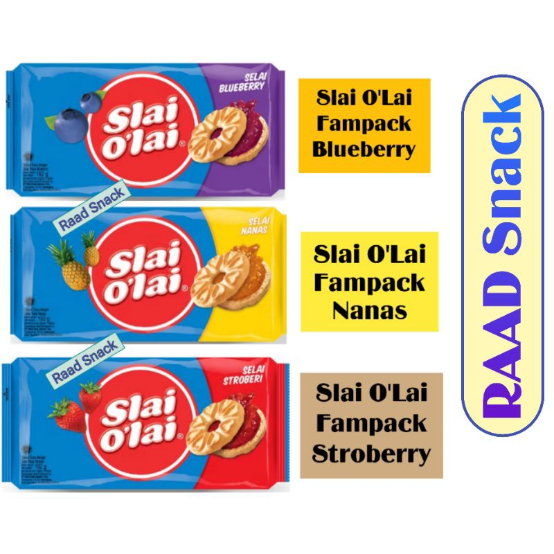 Jual Roma Slai O'lai | Slai olai Biskuit dengan selai kemasan ( Fampack ...