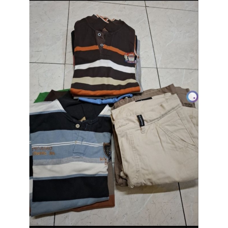 Jual FLASH SALE PRELOVED BAJU COWO POLO (BELI 3 CUMA 50 RIBU) | Shopee Indonesia