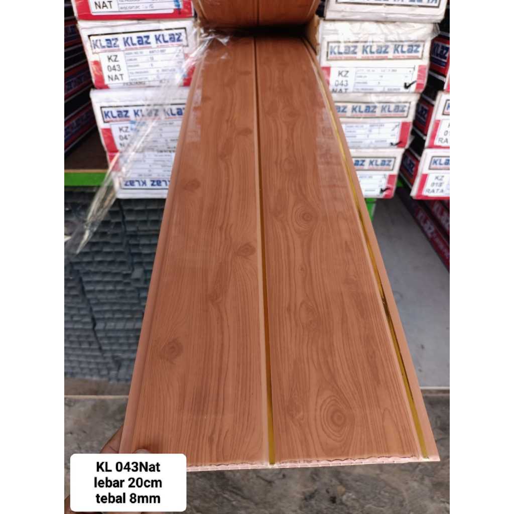 Jual Plafon Pvc Motif Coklat Serat Kayu | Shopee Indonesia