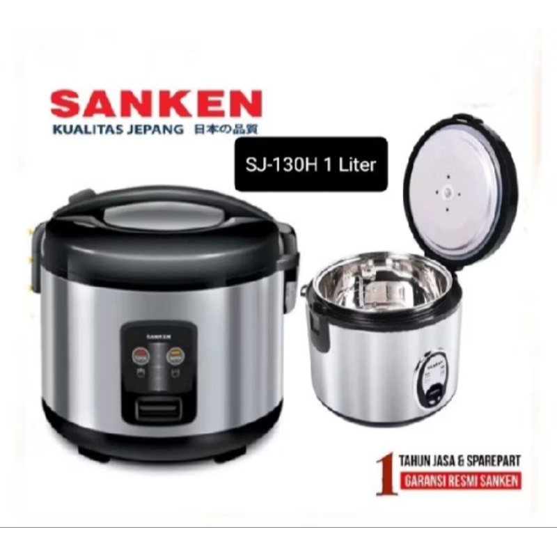 Jual MAGIC COM SANKEN 1 LITER SJ 120 LG / SJ 130 H STAINLESS STEEL ...