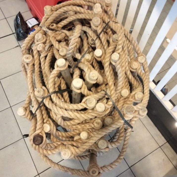 Jual jual tangga kayu, tangga monyet, tangga pandu, tangga darurat tali ...