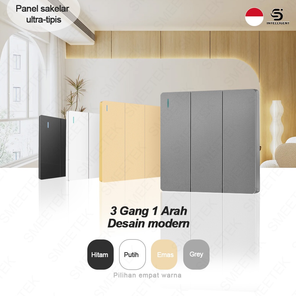 Jual Smeetek Saklar Dinding Aesthetic Mewah Saklar Lampu Sakelar Switch ...