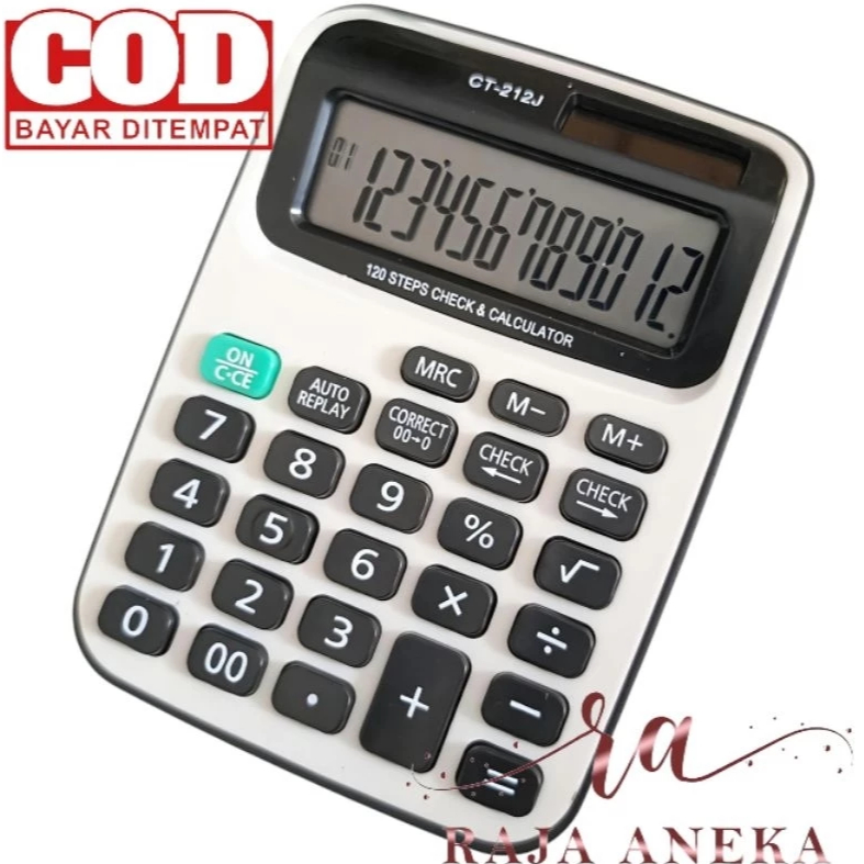 Jual Kalkulator SDC 212J Tombol Lembut 12 Digit Layar Besar Murah CT 212 CT212 CT | Shopee Indonesia