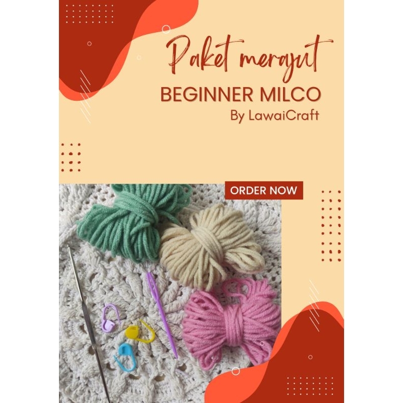 Jual paket rajut pemula / kit set rajut / starter kit crochet | Shopee ...