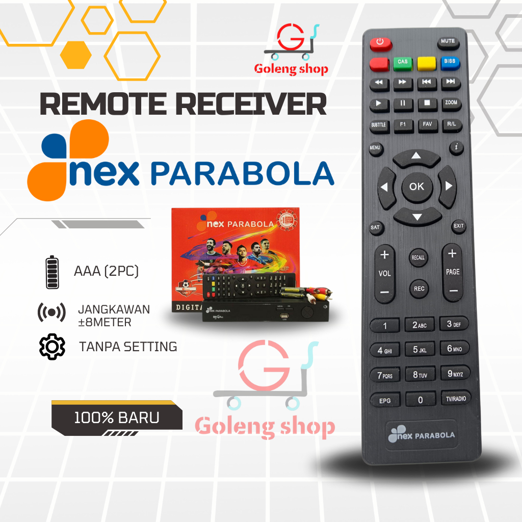Jual Remote Remot Receiver Nex Parabola Mola | Shopee Indonesia