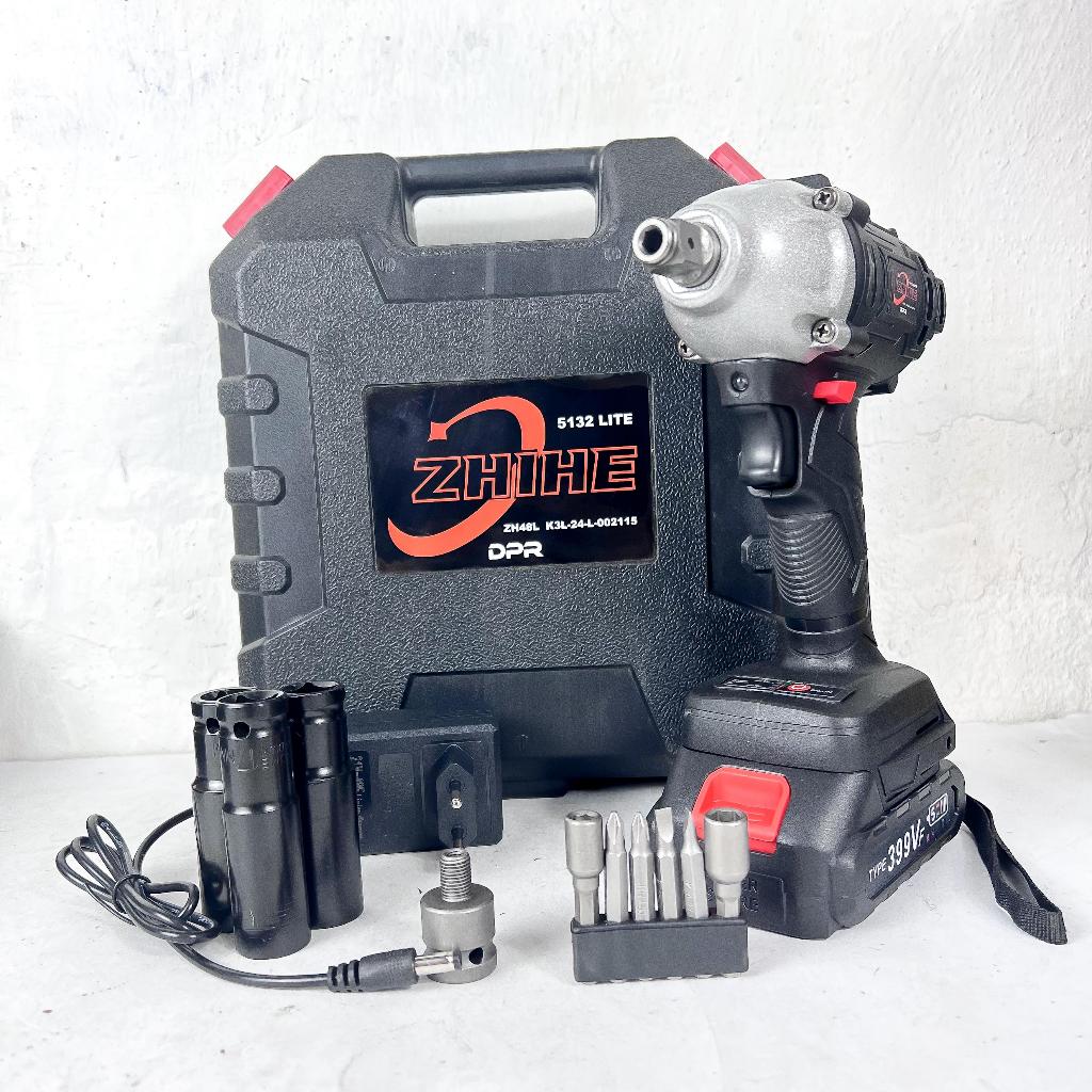Jual ZHIHE 5132 LITE Bor Impact Wrench 1Baterai 5Cell Lxt Fullset Koper ...
