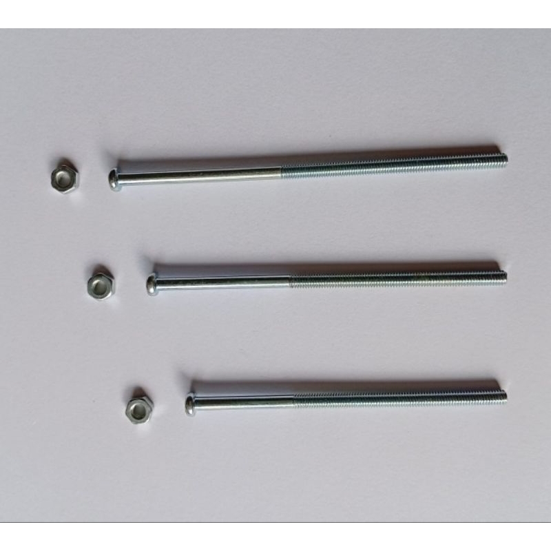 Jual BAUT M4 / 4MM x 80 .90.100 MM / 8CM.9CM.10CM - Baut + Mur ...