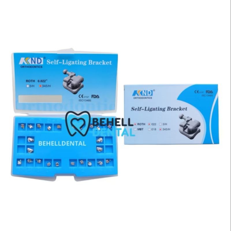 Jual BRACKET BEHEL SELF LIGATING METAL ROTH 345 HOOK KND - Dental ...