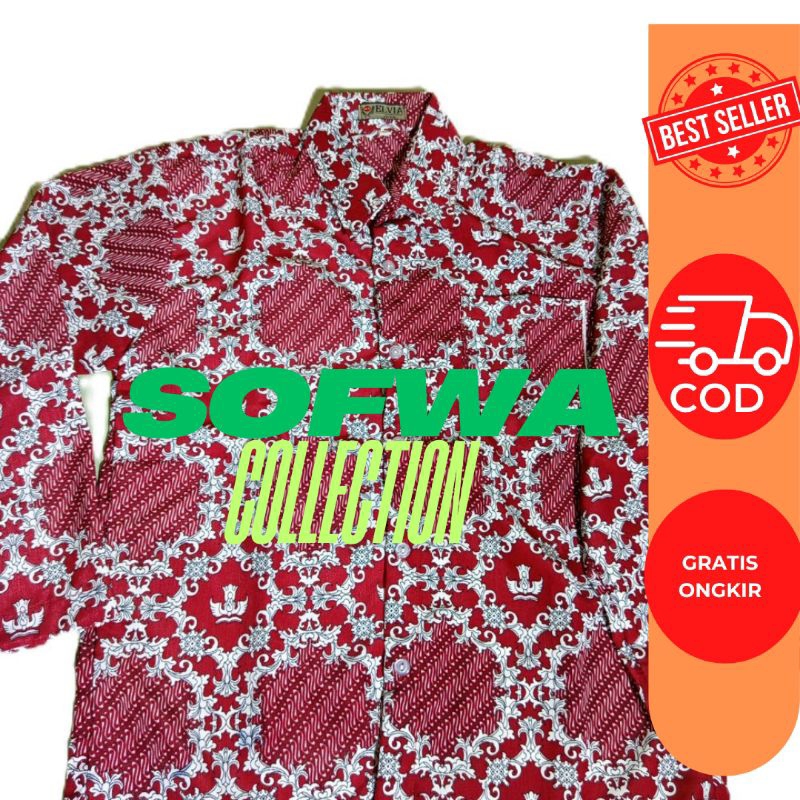 Jual seragam batik SD Nasional //lengan panjang ,Baju Batik Siswa ...