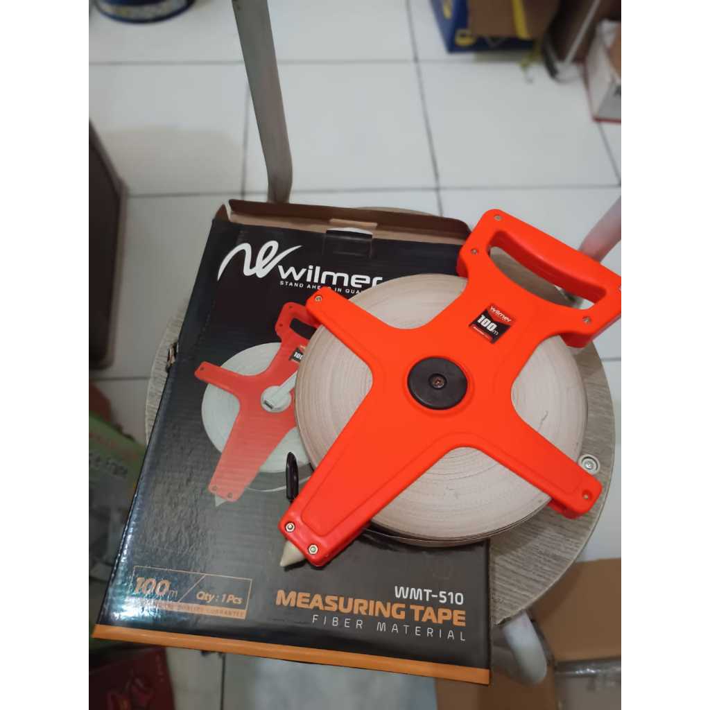 Jual Meteran Rol Fiber 100 meter WILMER | Shopee Indonesia