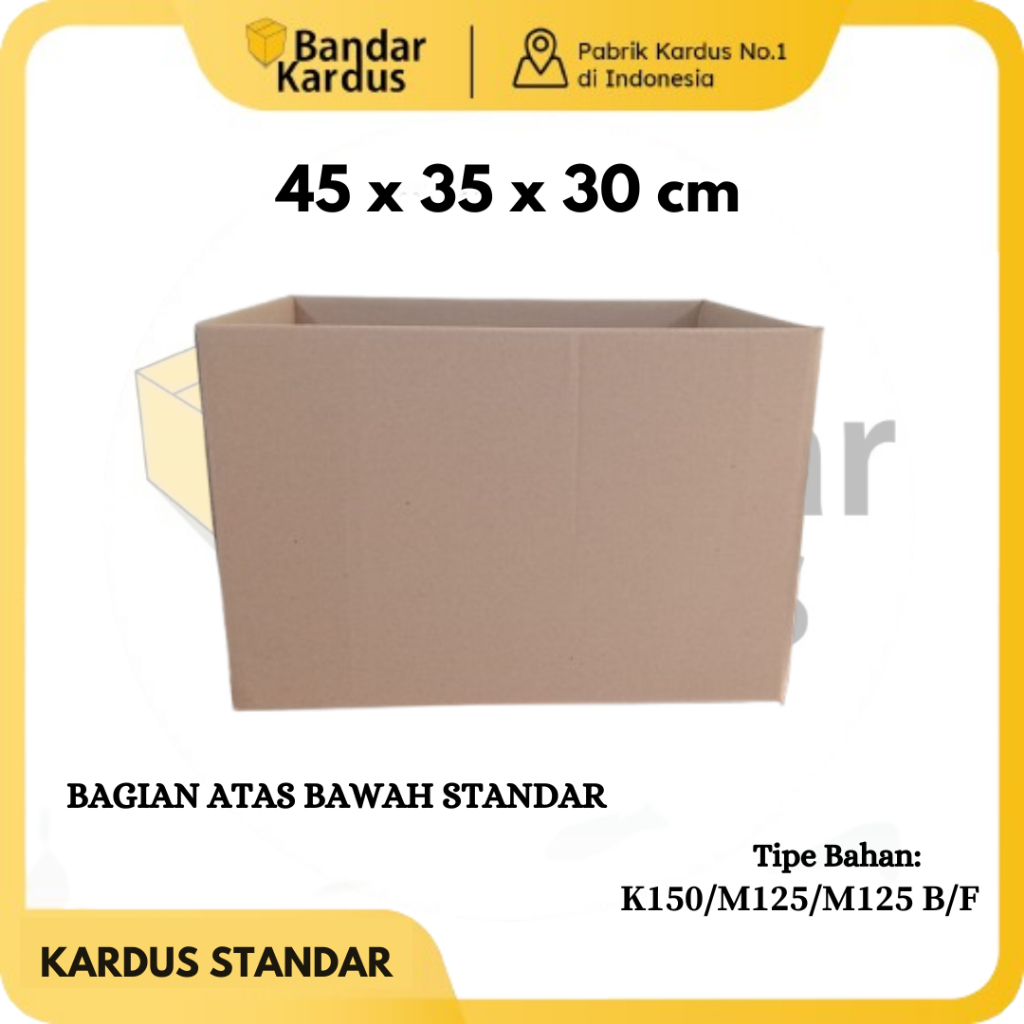 Jual Kardus standar | Box packing multifungsi ukuran 45x35x30 cm - dus ...
