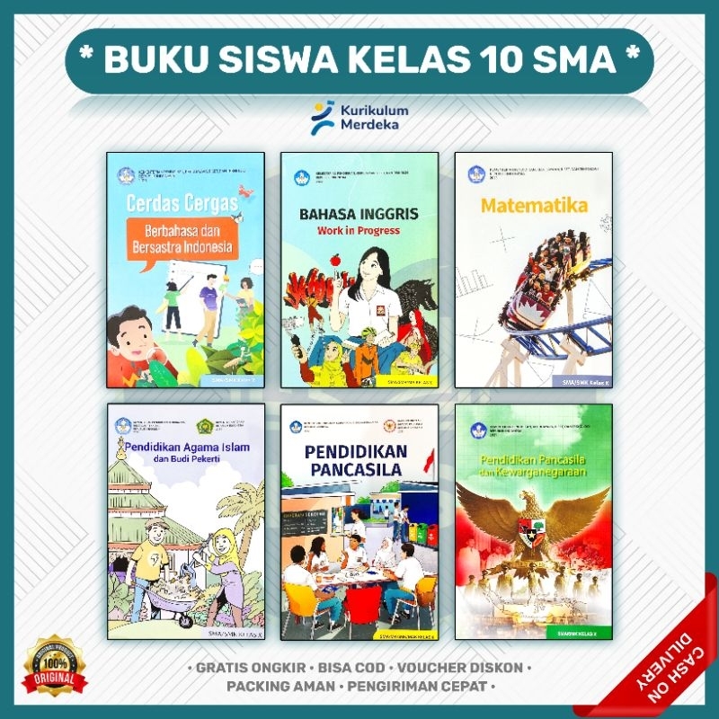 Jual Buku Paket Kelas 10 SMA Kurikulum Merdeka Kurmer Lengkap | Shopee Indonesia