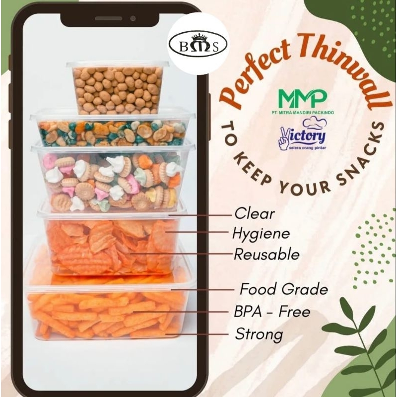 Jual VICTORY Thinwall Rectangle 200 300 500 650 750 1000 (25pcs/pack ...