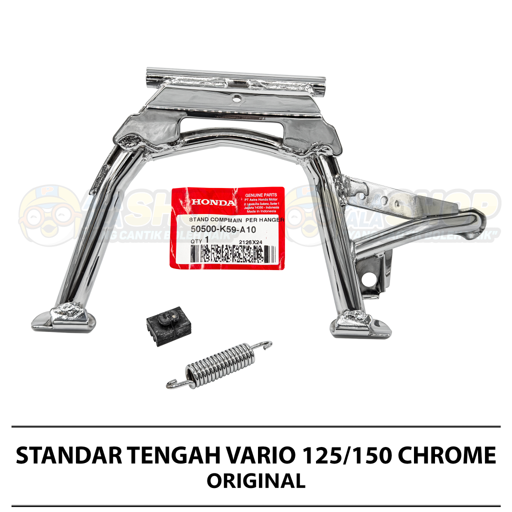 Jual Standar Tengah Vario 125 150 LED OLD NEW Chrome Original Honda Standar 2 Ganda | Shopee ...