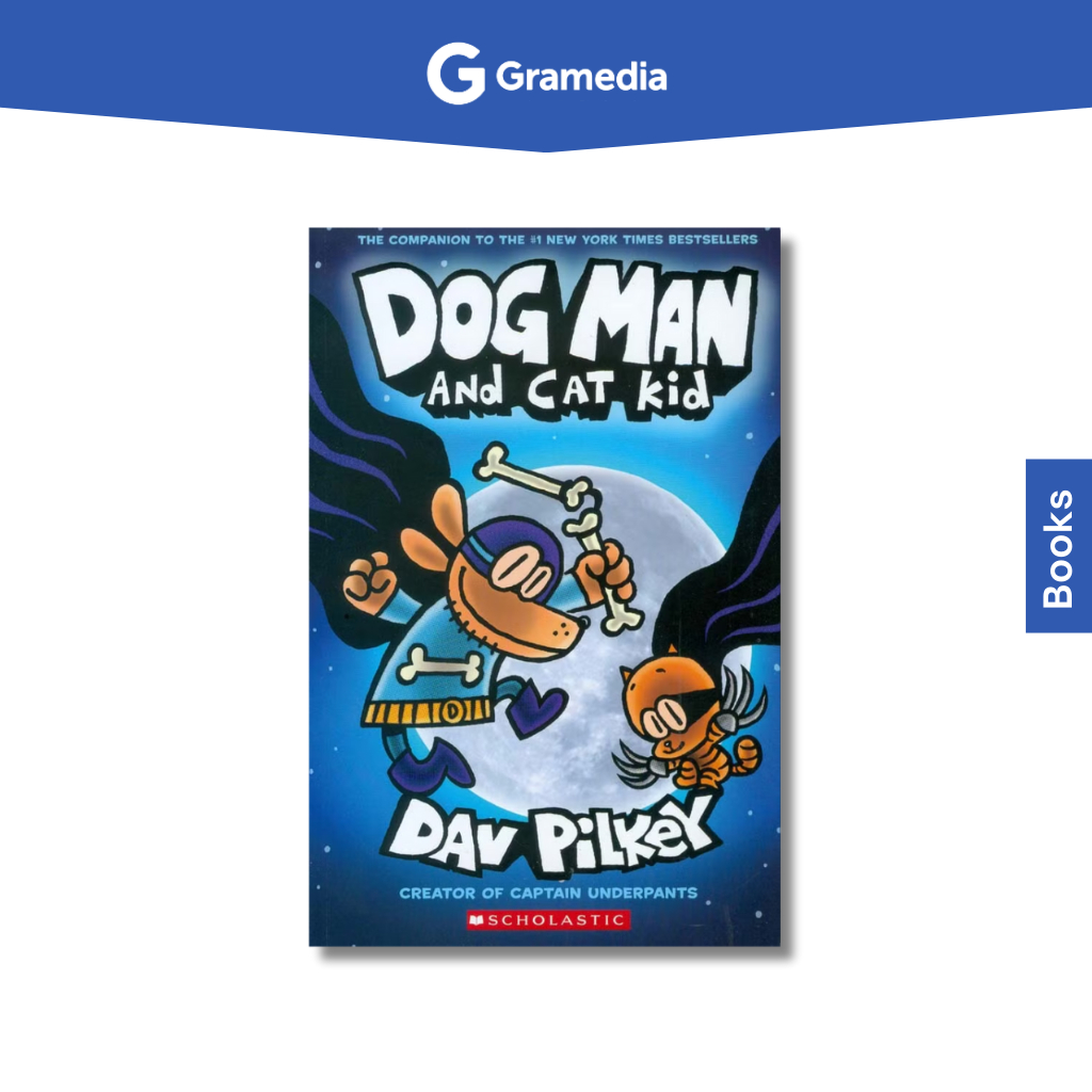 Jual Gramedia Bogor Cibinong - Dog Man #4: Dogman and Cat Kid (English ...