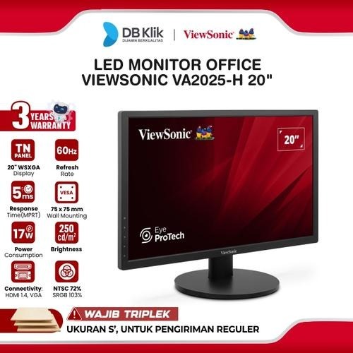 Jual VIEWSONIC LED Monitor VA2025-H 20" TN WSXGA 60Hz 5ms HDMI VGA ...