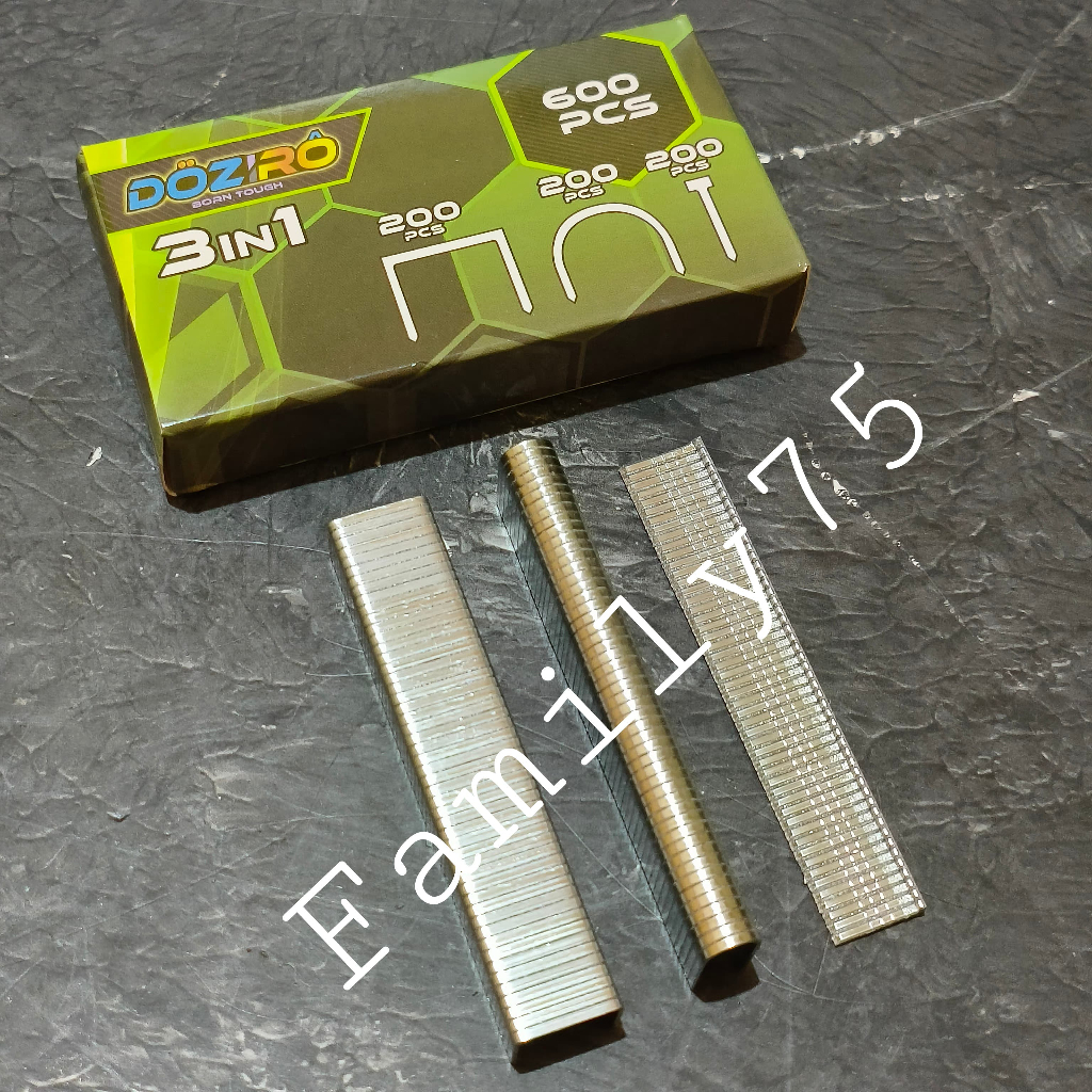 Jual 3 in 1 Isi staples refill Stapler 3 way Hekter 3in1 (600pcs ...
