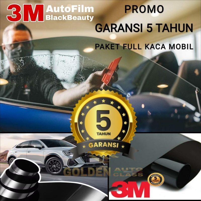 Jual kelGo - Kaca film Mobil 3M Original Auto Film Black Beauty Garansi 5 Tahun kegelapan 40% 60 ...