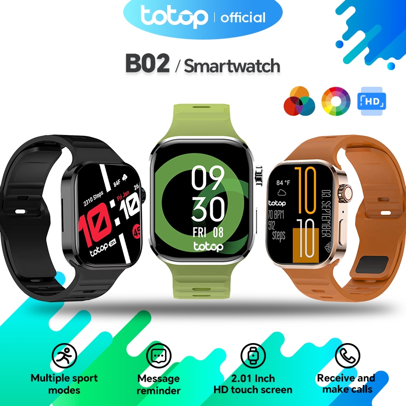 Jual Totop SmartWatch B02 Business&Fashion Bluetooth Smartband 2.01 ...