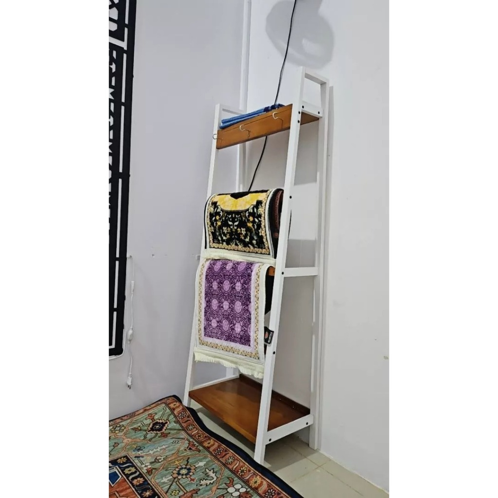 Jual Rak Sajadah Mukena Minimalis Kayu Eatetik 120 Cm 150 Cm | Shopee ...