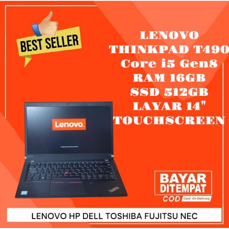 Jual Lenovo Thinkpad T490 Touchscreen Core i5 Gen8 Ram 16GB Ssd 1TB ...