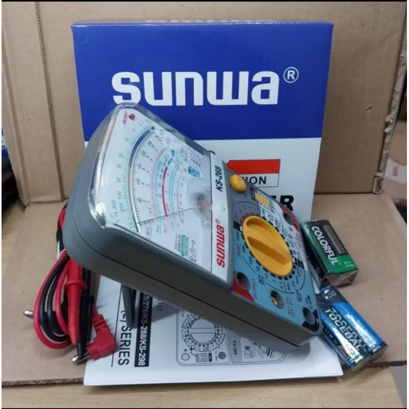 Jual Multi Tester Avometer Analog Sunwa KS 278 Dos Biru Bujan Sanwa ...