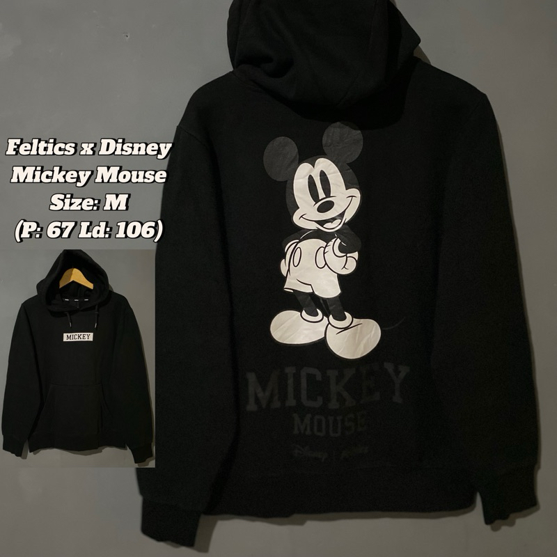 Jual Hoodie Feltics x Disney Mickey Mouse Second | Shopee Indonesia