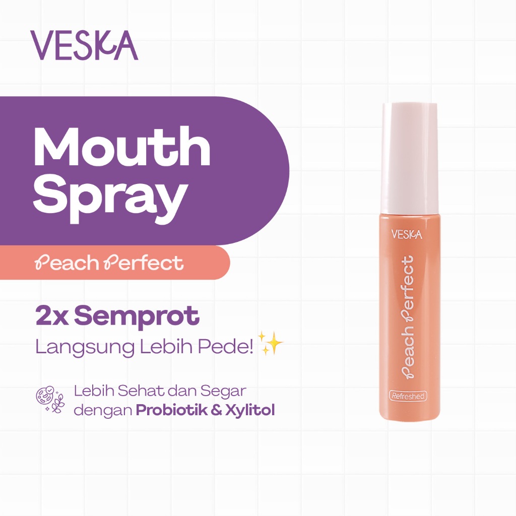 Jual Veska by LEKA - Peach Perfect Mouth Spray - Penyegar Mulut ...