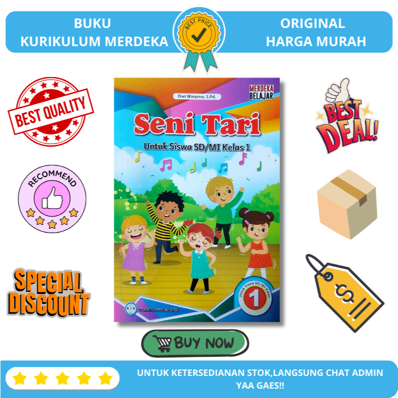 Jual BUKU SISWA KURIKULUM-MERDEKA KELAS 1 SD/MI - SENI TARI -PENERBIT GOS | Shopee Indonesia