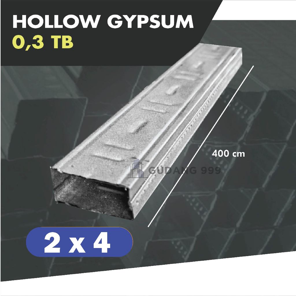 Jual Hollow 2x4 0,3mm TB / Holo Gypsum fibersemen / Hollow Plafon / Holow Rangka | Shopee Indonesia