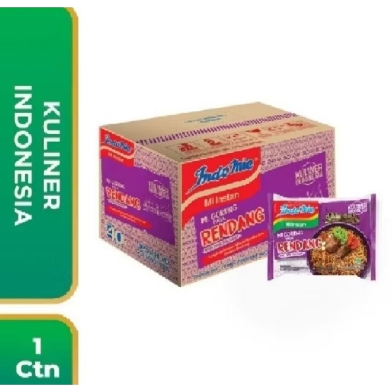 Jual Indomie Goreng Rendang Karton Isi 40 Bungkus – Mi Instan Rasa ...