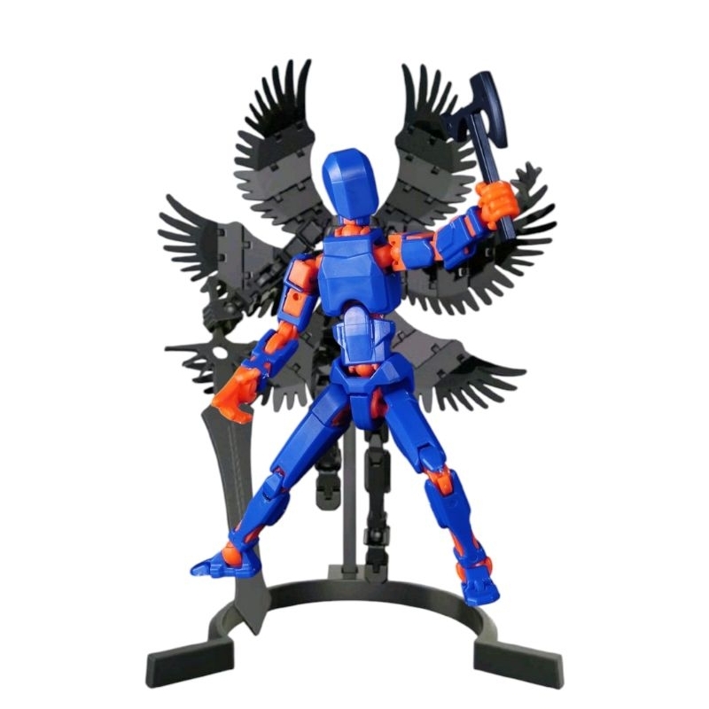 Jual Mainan brick Action Figure Robot T13 Dummy Robot warna Biru Orange ...