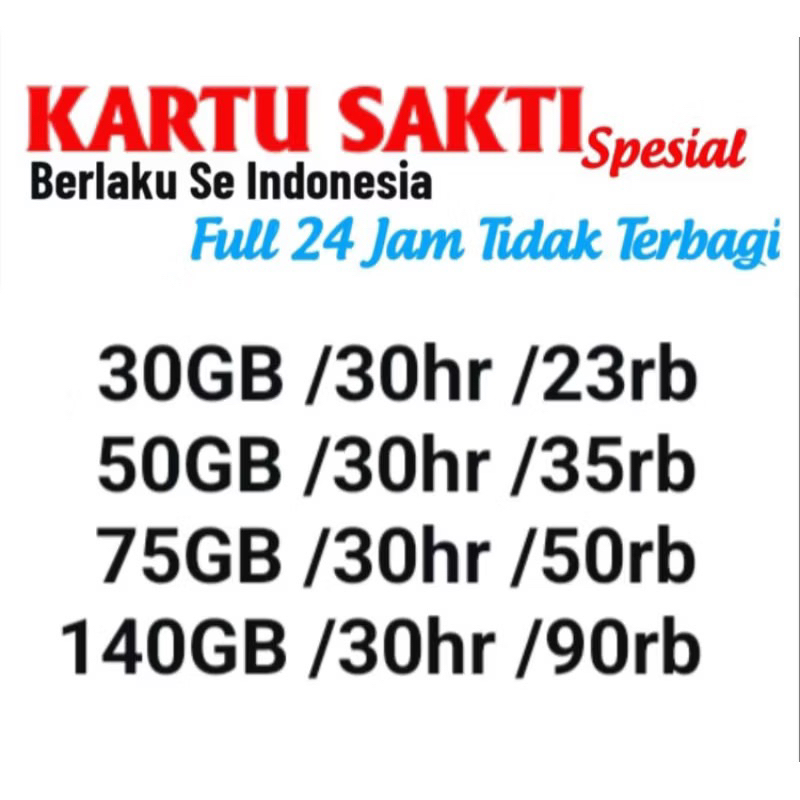 Jual KARTU SAKTI 140GB dan 90GB TELKOMSEL | Shopee Indonesia