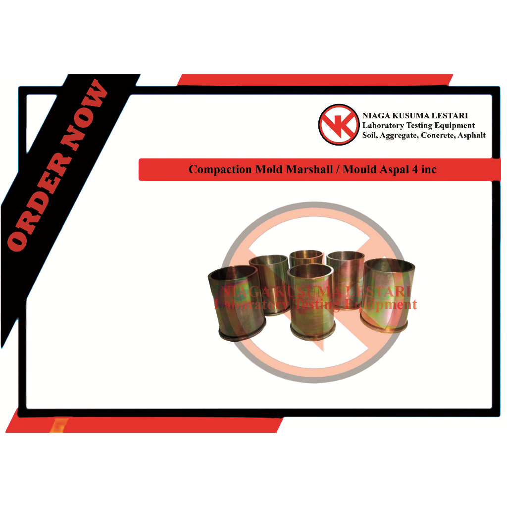 Jual compaction mold marshall 4inc mold aspal 4 inc moulding marshall ...