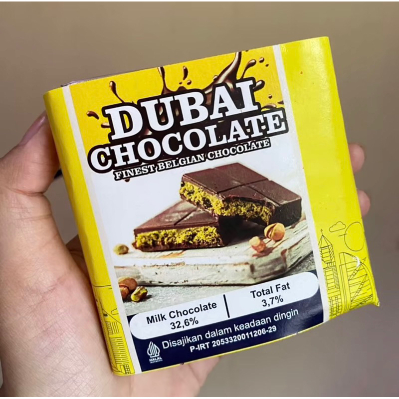Jual Coklat dubai mini Halal Coklat Dubai Chocolate Bar Crispy Pistachio/Pistachio Kunafa ...