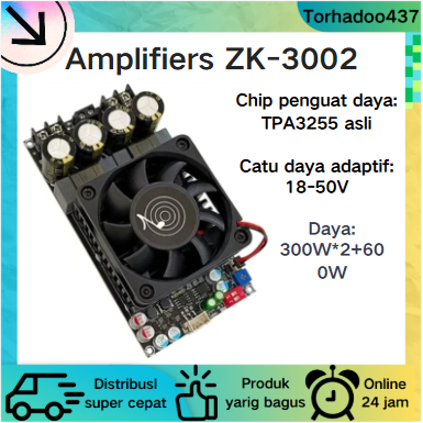 Jual [TPA3255] ZK-3002 Amplifier Class D Stereo BTL Bridge Hifi HD ...