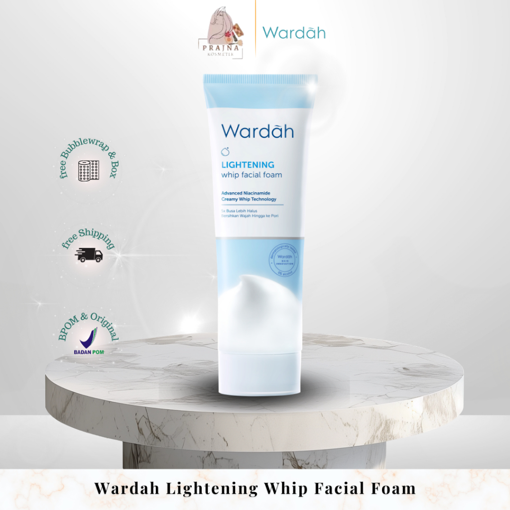 Jual WARDAH Lightening Niacinamide Whip Facial Foam - Facial Wash ...