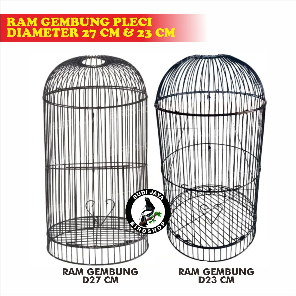 Jual RAM GEMBUNG PLECI R27 DIAMETER 27 CM SANGKAR BESI BULAT LENGKAP ...