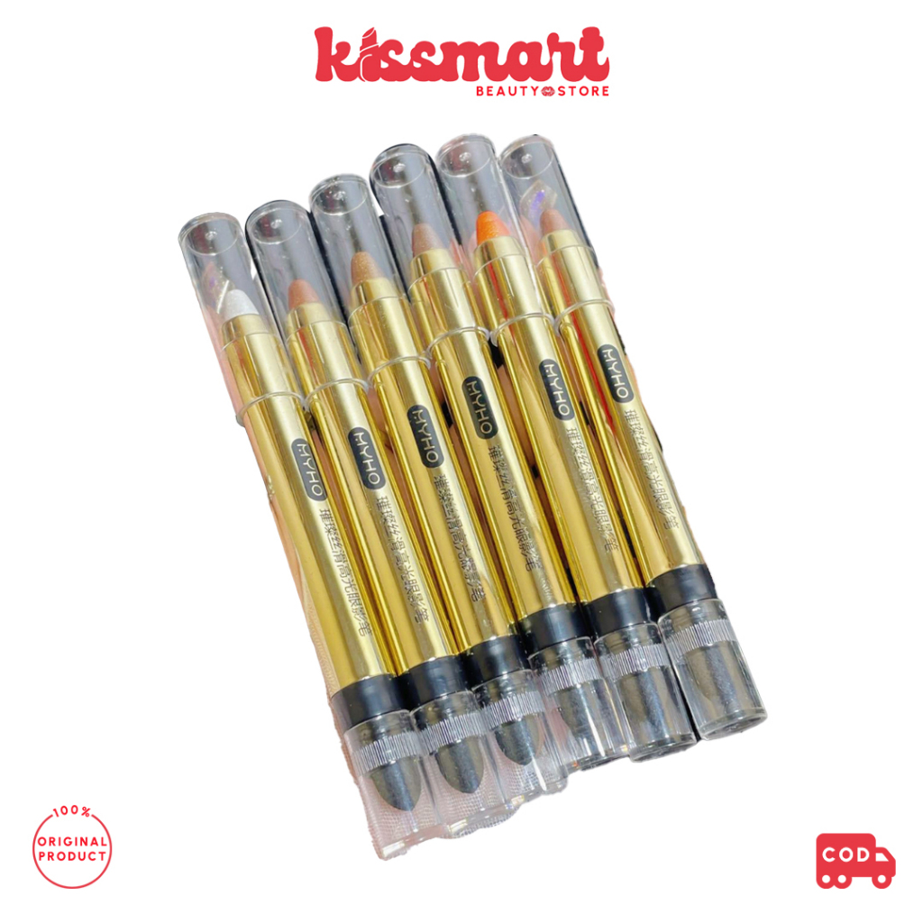 Jual [KM] MYHO Eyeshadow Stick Pen Pencil 2 In 1 Brush Spons Matte ...