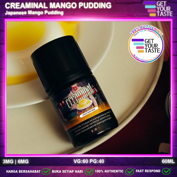 Jual Liquid Creaminal Japanese Mango Pudding 60ML by Badass Doctor x Unwise | Shopee Indonesia