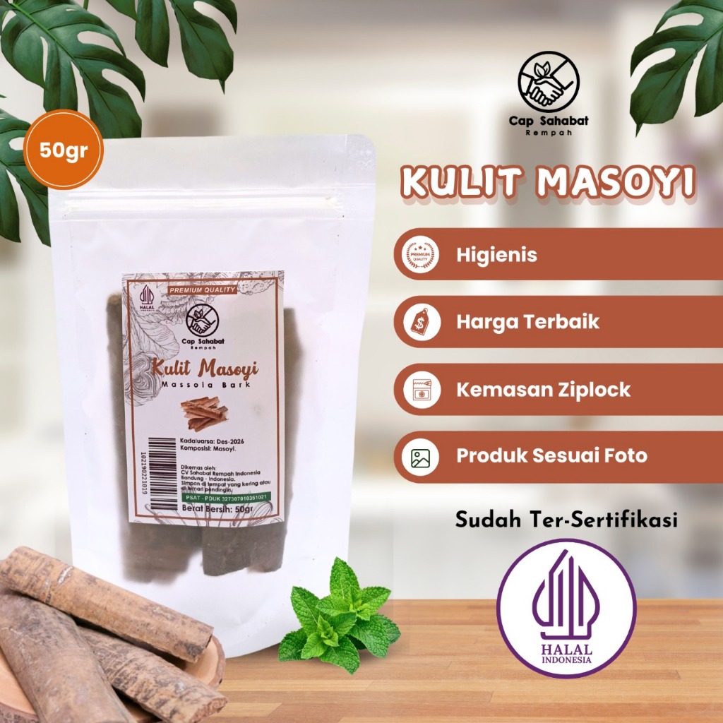 Jual 50gr Kulit Masohi / Kulit Kayu Masoyi / Massoia Bark / Rempah ...