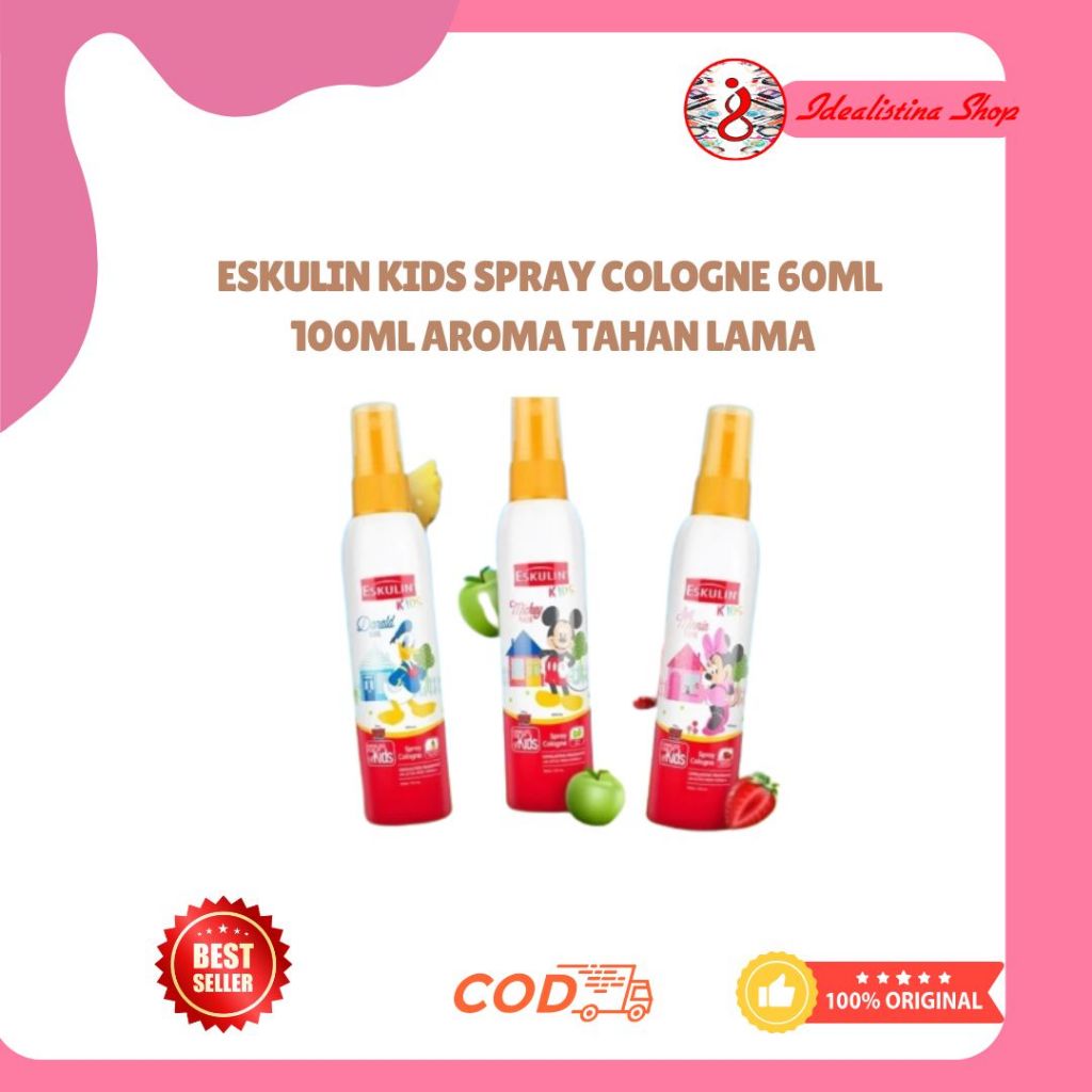 Jual Eskulin Kids Spray Cologne 60ml & 100ml | Shopee Indonesia