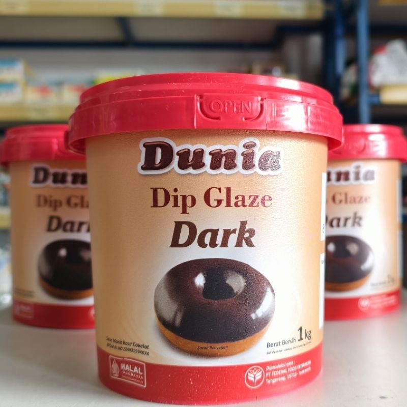 Jual Dunia Eco Glaze Dark Coklat 1Kg / Topping Donat Coklat 1Kg / Dip ...