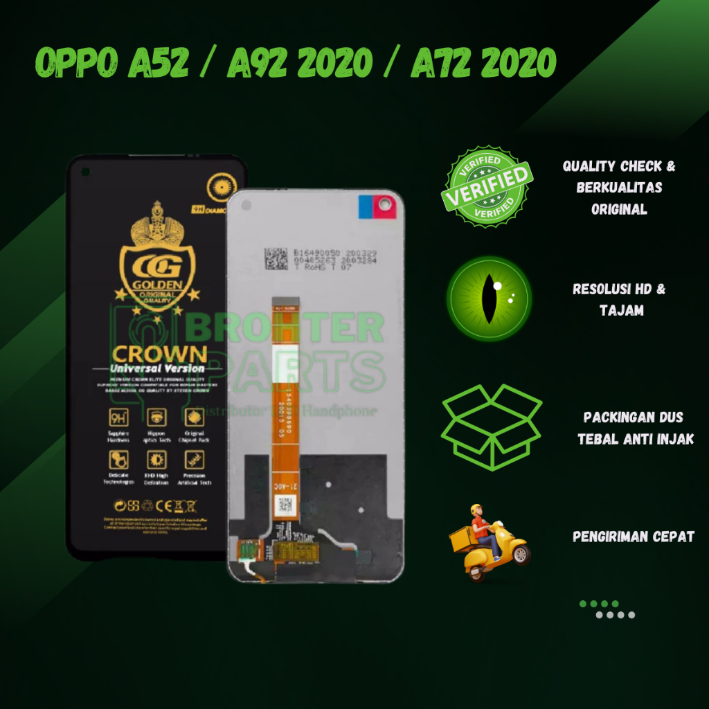 Jual LCD OPPO A52 / A92 2020 / A72 2020 TOUCHSCREEN FULLSET COMPLETE ORIGINAL | Shopee Indonesia