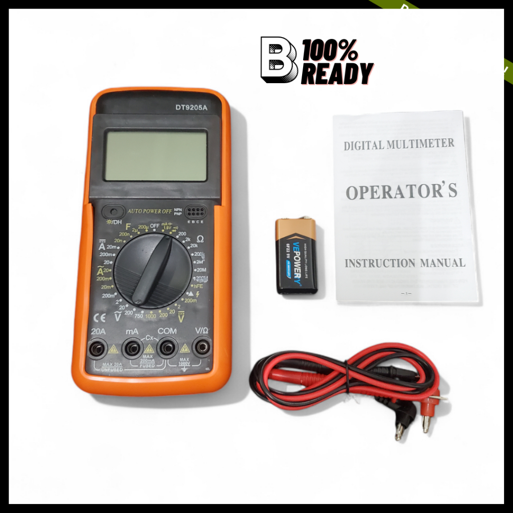Jual Multimeter Digital Free Baterai / avo meter digital / Portable LCD ...