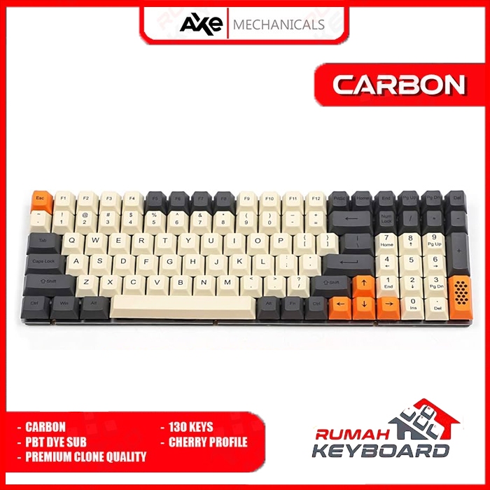 Jual AXE MECHANICALS - Cherry - Carbon Retro - PBT - DYE SUB - Keycap ...