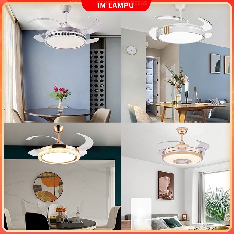 Jual (Remote) Lampu kipas LED ruang tamu/ruang makan/dapur/kamar tidur ...